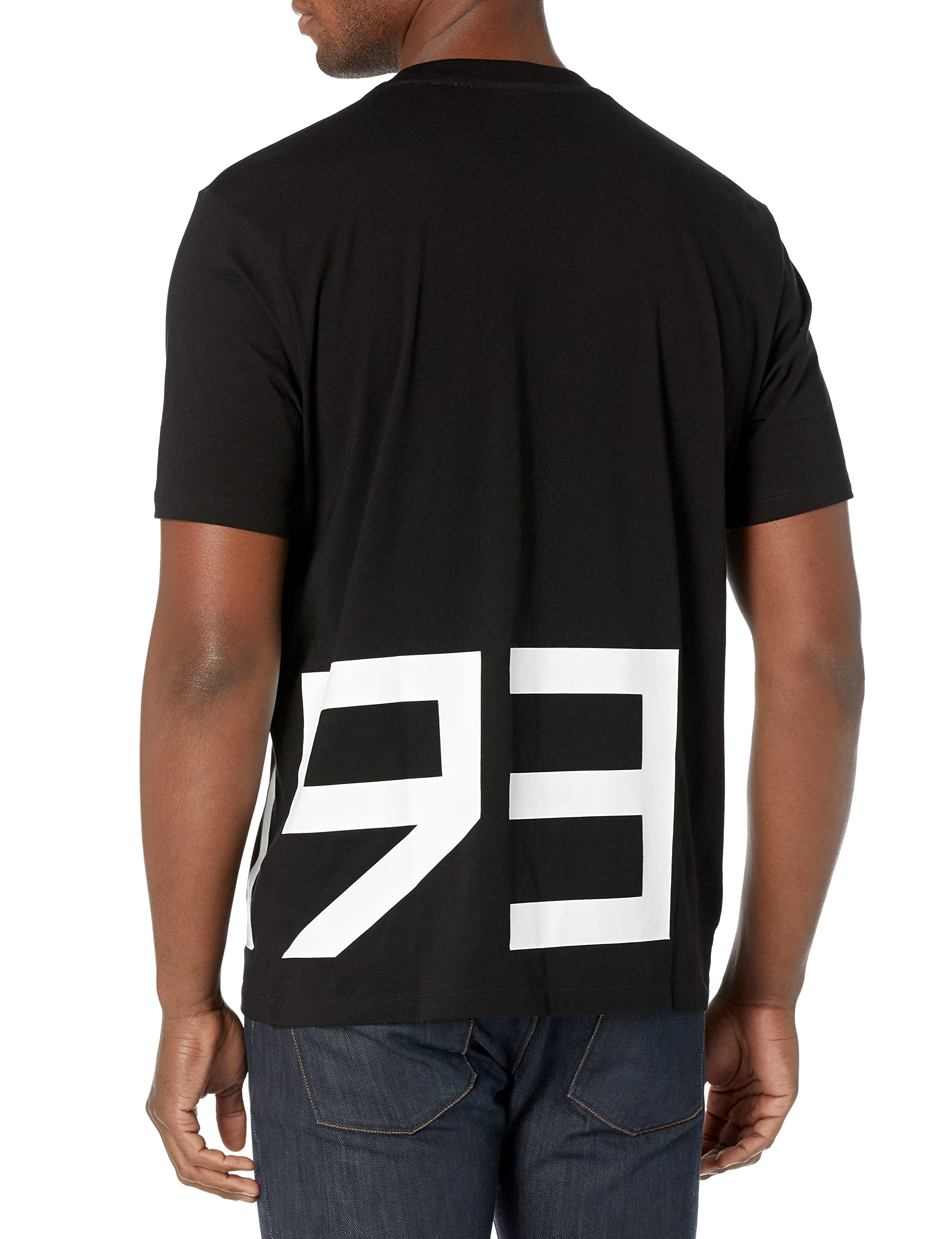 HUGO Boss Mens Short Sleeve Crew Neck Big Logo T-Shirt T Shirt, Black, XX-Large US