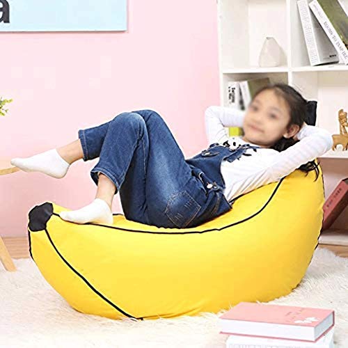 HEWEI Banana Lazy Sofa, Floor Chair Adjustable Gaming Chair Folding Sofa for Home Office Toddler Beanbag Lazy Sofa