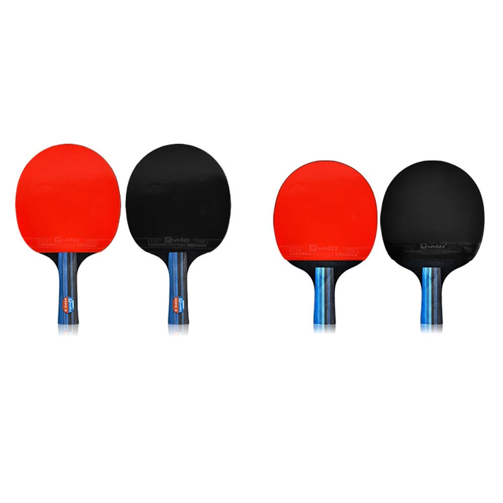 Hewen-Ping Pong Set Professional Pingpong Paddle Table Tennis Racket Ping Pong Bat Set with 2 Rackets, 20 Balls and 1 Racket Case Table Tennis Bat (Size : Short)