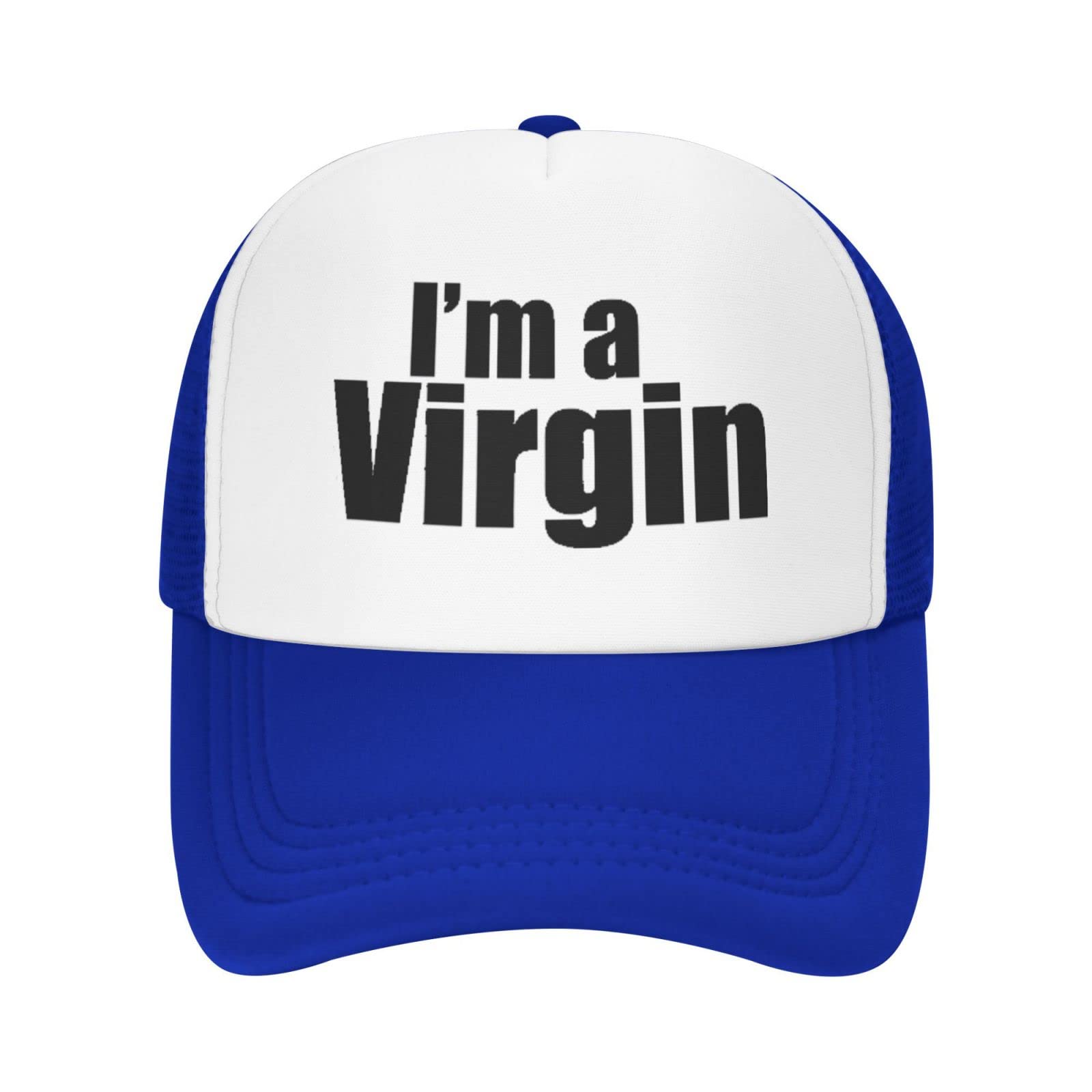 KMIVQGE Trucker Hat,Adjustable Mesh Cap,Unisex Baseball Hat,Suitable for Sports,Fishing,Travel. Blue