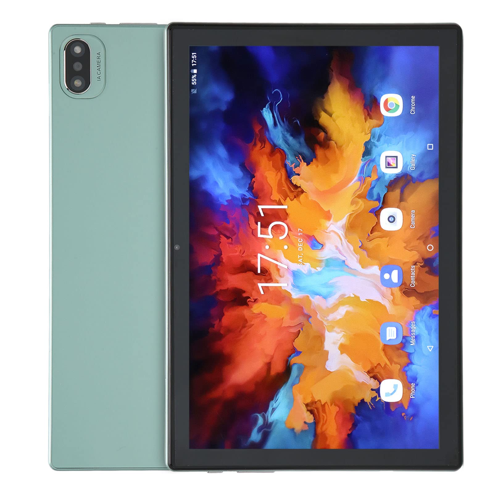 ICRPSTU 10.1in Tablet, 1920x1200 Tablet for Android 11.0 for Home (Green)