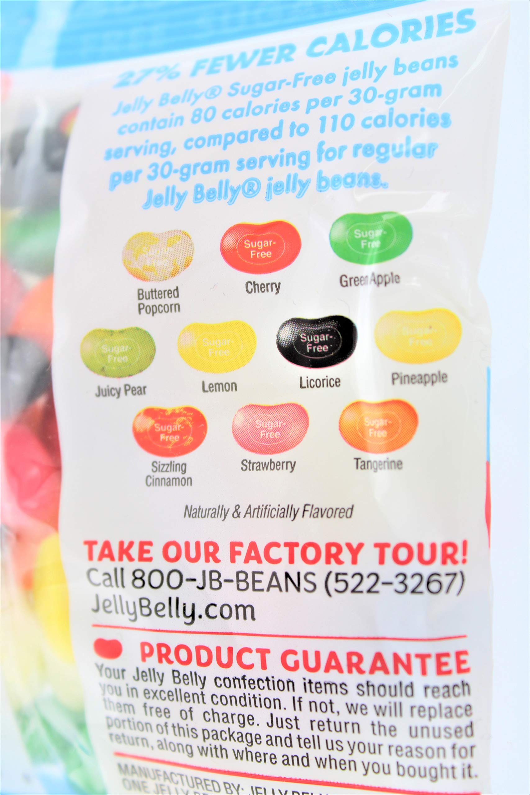 Jelly Belly Sugar Free Assorted Flavor Jelly Beans 2.8 oz Bag (3 Pack)