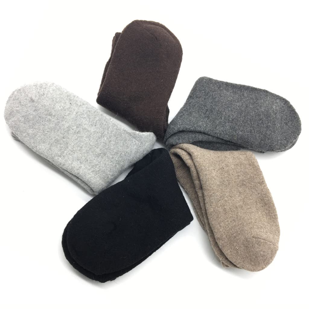 JIESEING 5 Pairs/Lot Thick Socks Men Winter Warm Cashmere Breathable Socks Male Meias