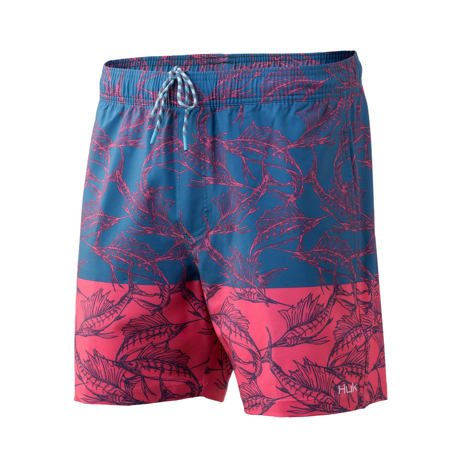 Huk Men's Playa Quick-Drying Fishing & Swimming Shorts +UPF 30, Seashell Pink-17, Medium
