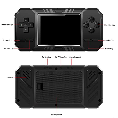 Levmjia Portable Handheld Games Console Built-in 520 Classic Retro Video Games Rechargeable Battery Mini Electronic Game Player Birthday Gift for Boys Girls