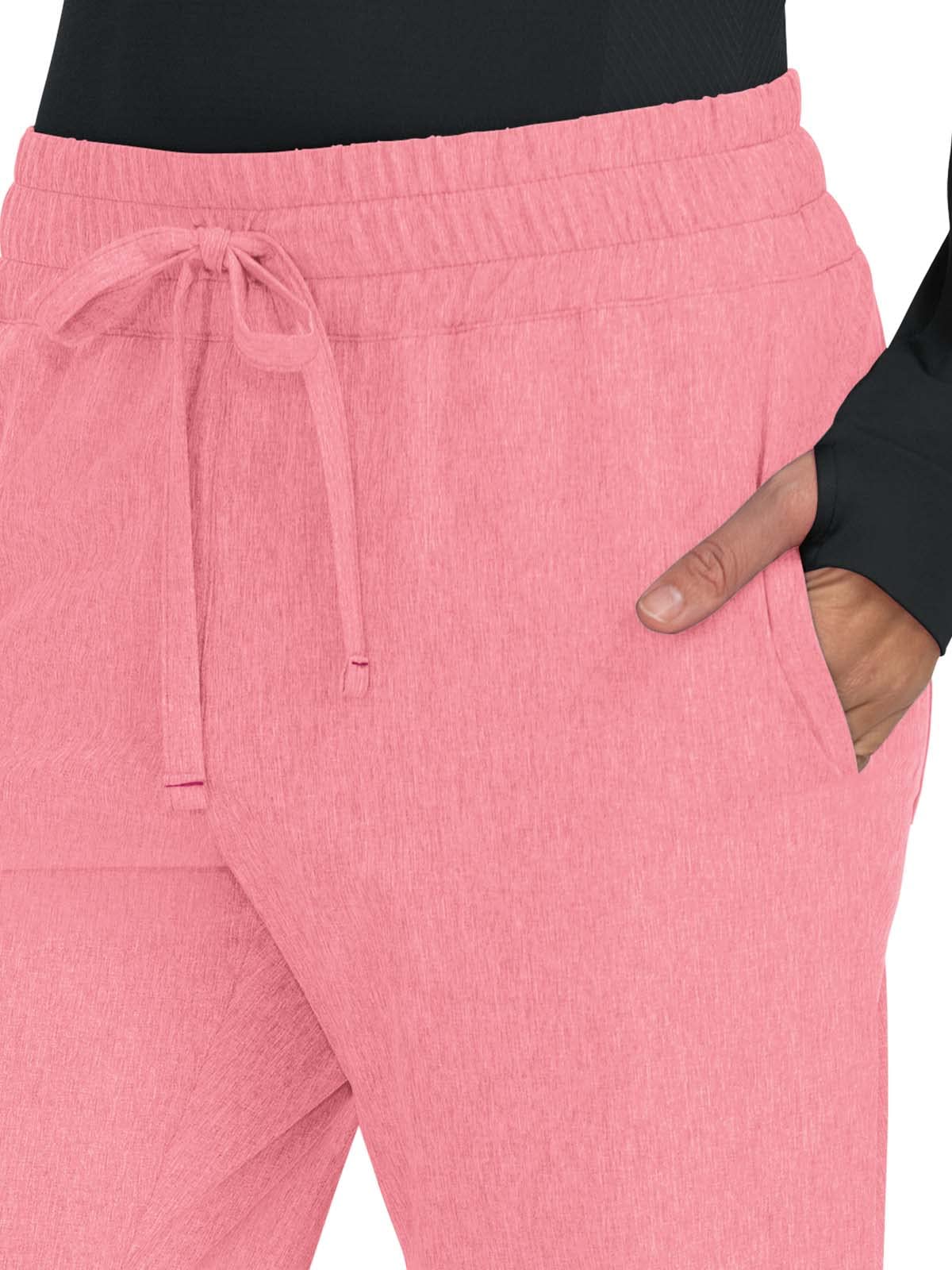 KOI Basics 741 Gemma Jogger Pant Heather Soft Pink S