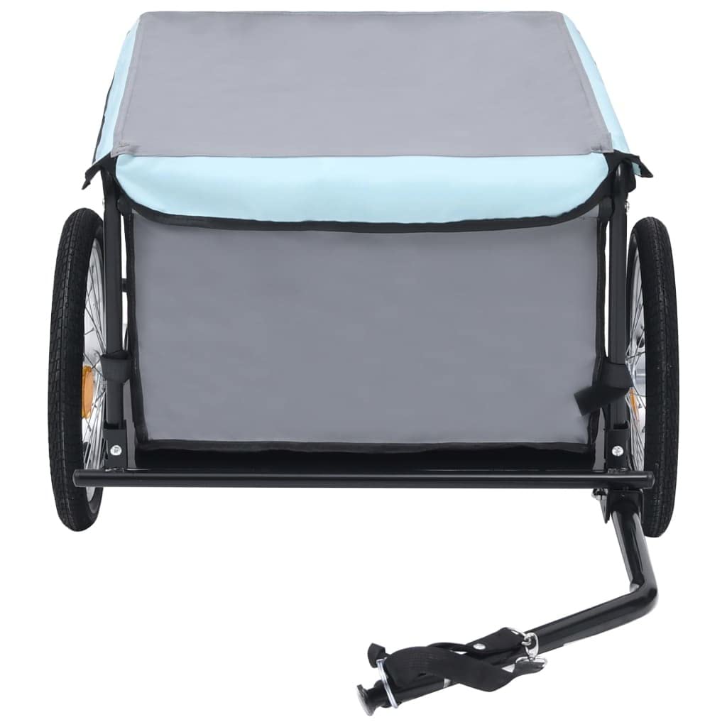 MengK Bike Cargo Trailer Black and Blue 143.3 lb