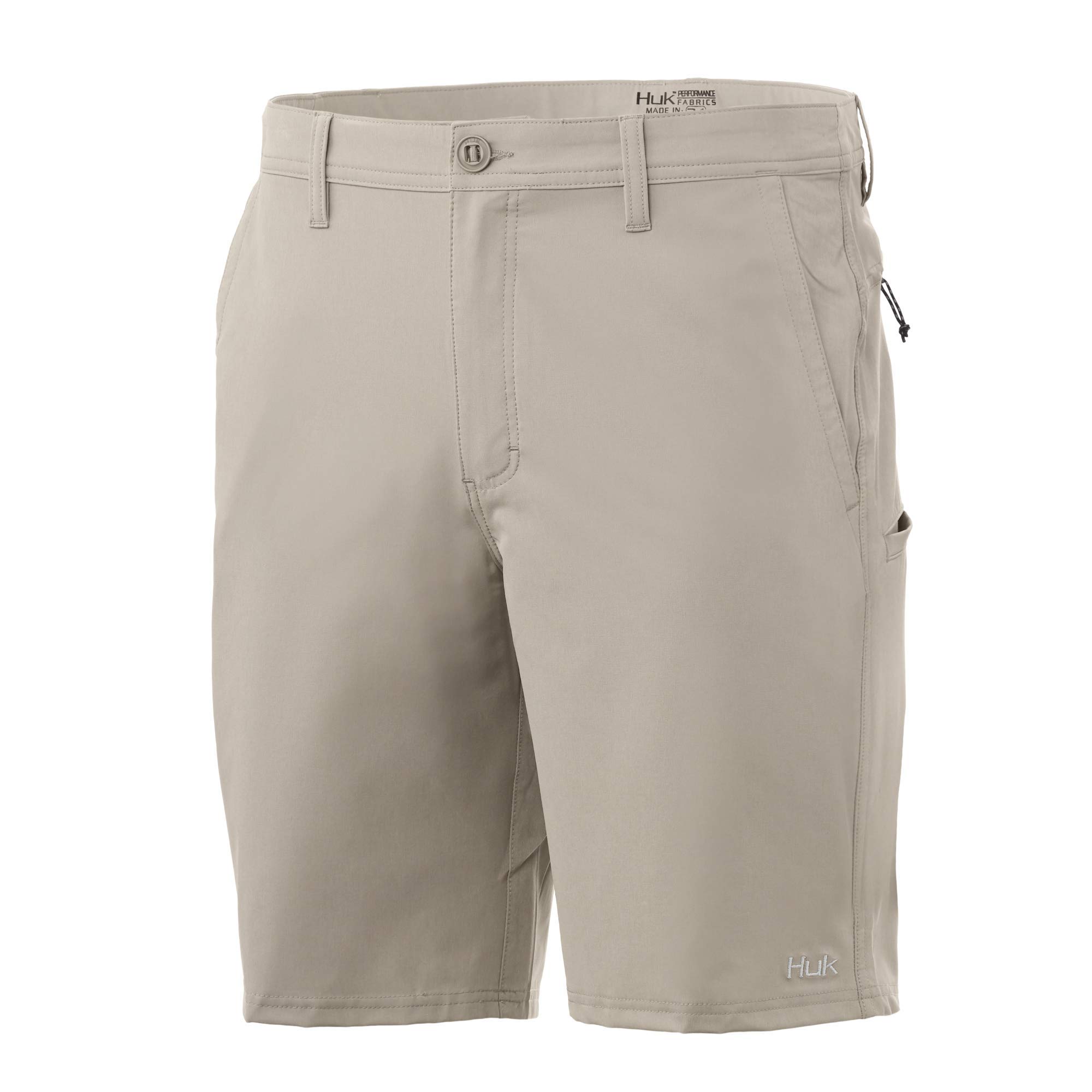 Huk Men's Reserve 20" Quick-Drying Performance Fishing Shorts with UPF 30+ Sun Protection, Bone, 28
