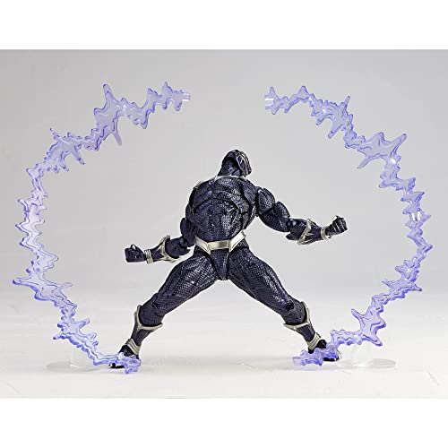 Kaiyodo Figurecomplex Amazing Yamaguchi Black Panther, Approx. 6.7 inches (170 mm), ABS & PVC Painted Action Figure, Revoltech