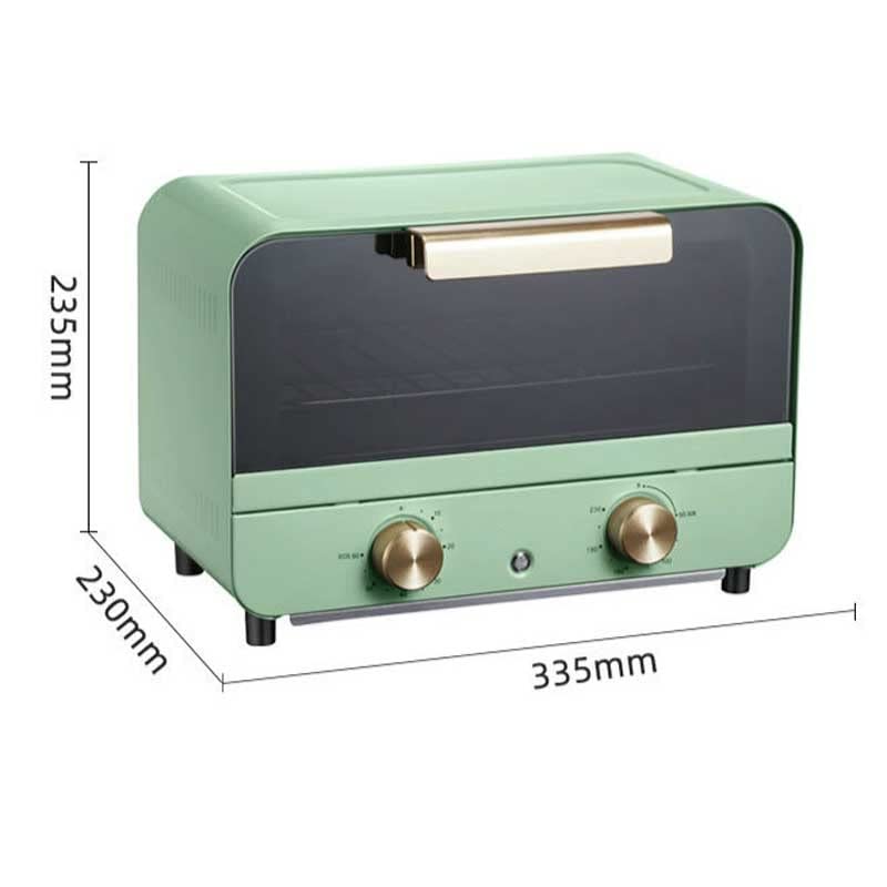 Guyana Electric mini Oven Multi-function Stainless Steel with Timer Bake Broil Includes Baking Pan and Rack toaster pizza