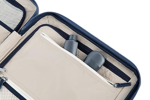 Travelpro Platinum Elite Hardside Expandable Spinner Wheel Luggage TSA Lock Hard Shell Polycarbonate Suitcase, Dark Sky Blue, Compact Carry On 20-Inch