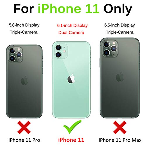 Hocase for iPhone 11 Case, Heavy Duty Shockproof Protection Soft Silicone Rubber+Hard Plastic Bumper 3-in-1 Hybrid Protective Case for iPhone 11 (6.1" Display) 2019 Release - Mandala in Galaxy