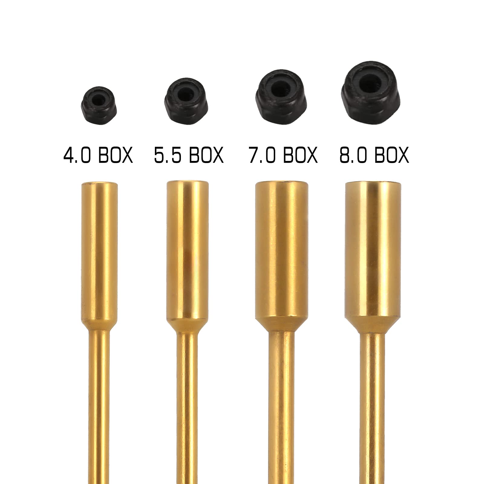 INJORA 4 PCs RC Hex Nut Screw Driver Set, 4.0mm 5.5mm 7.0mm 8.0mm Hexagon Head Nut Screwdriver Wrenches, Socket Driver, RC Car Repair Tool Kit for RC Model Car Boat Helicopter