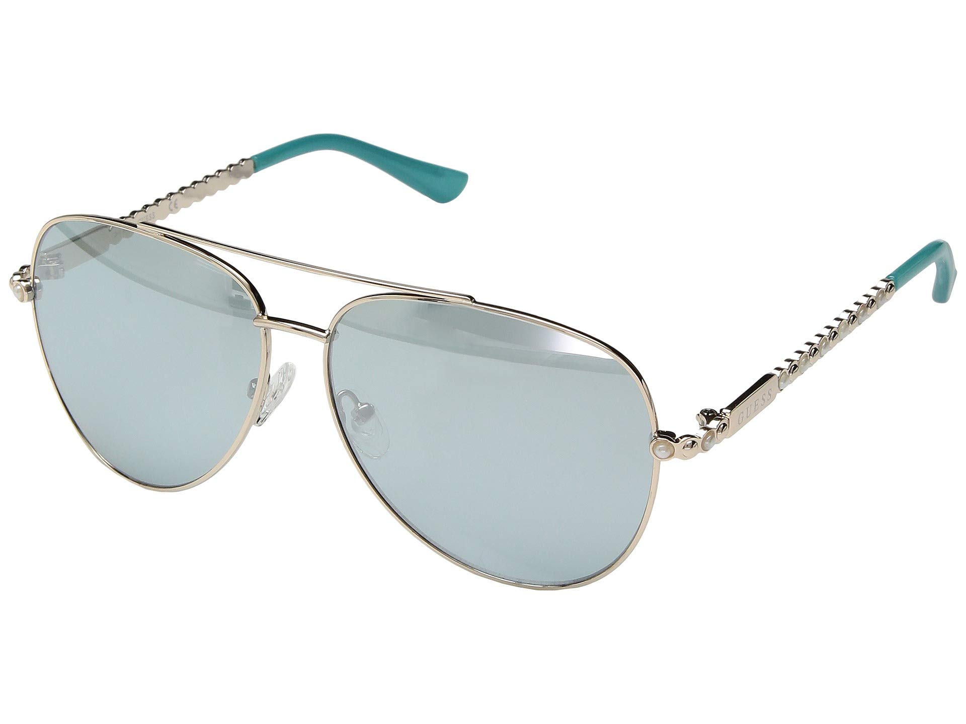 GUESS GF0356 Shiny Light Nickeltin/Gradient Smoke One Size