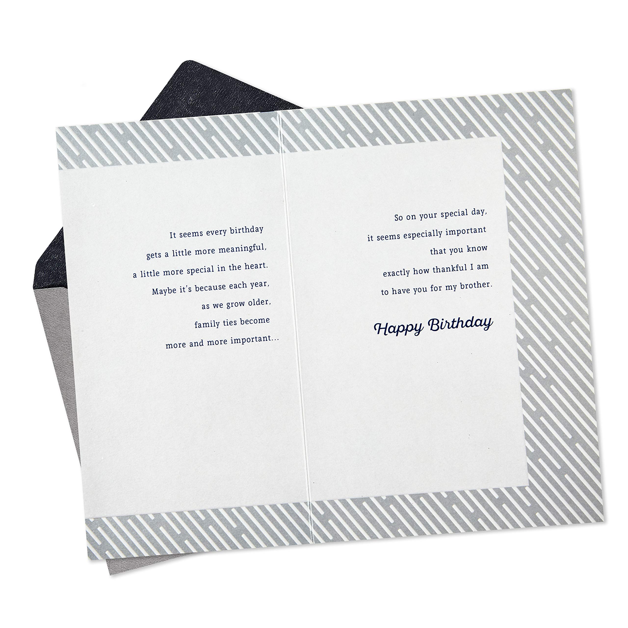 Hallmark Birthday Card for Brother (So Thankful)