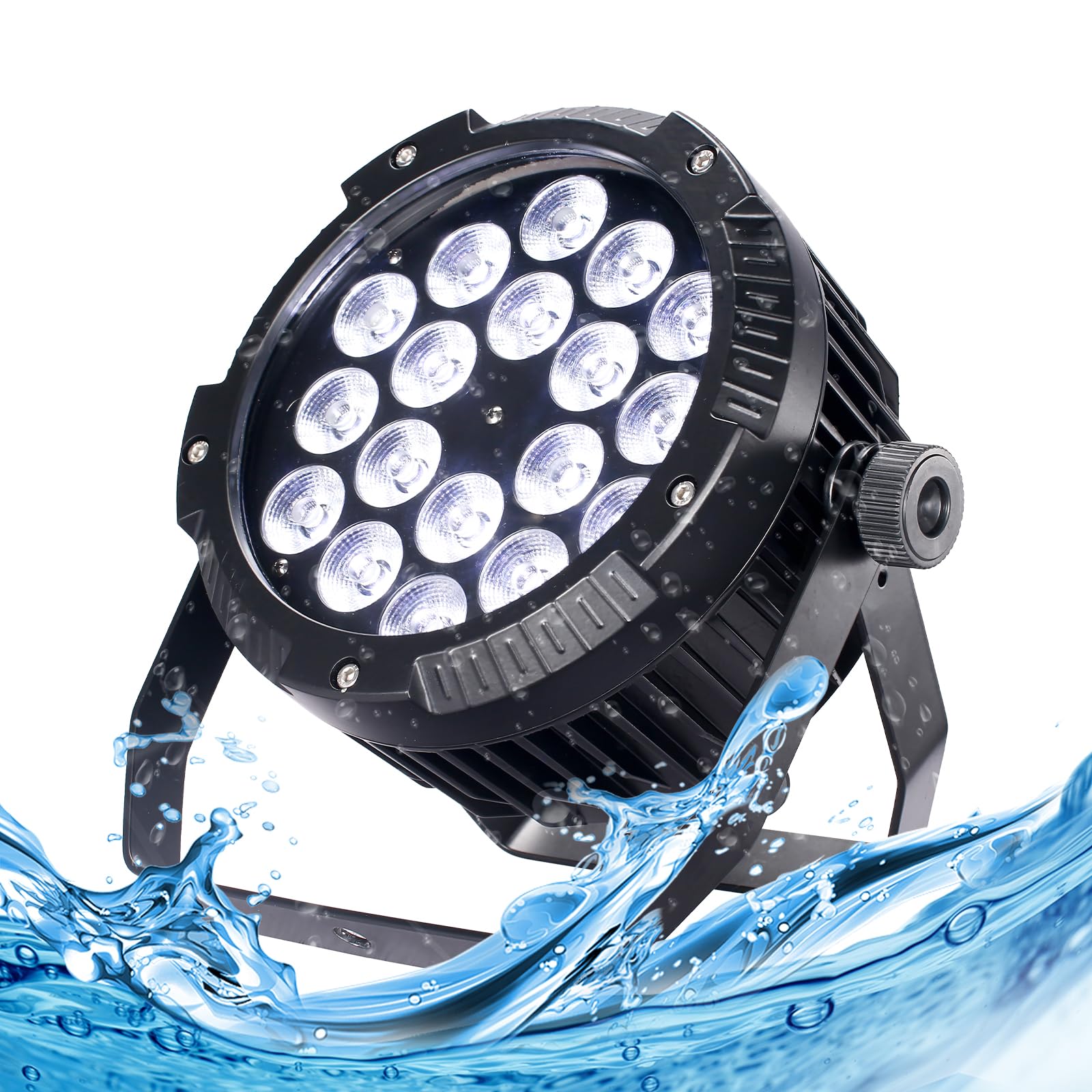 LED Par Lights Outdoor Waterproof Stage Light - 18x12w 4in1 + 18x18W 6in1 (54x2W)