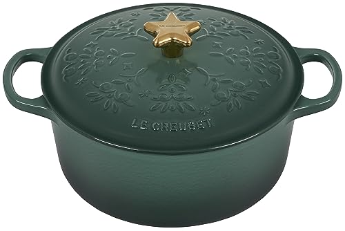 Le Creuset NoĂŤl Collection Enameled Cast Iron Holiday Tree Round Dutch Oven, 4.5 qt., Artichaut
