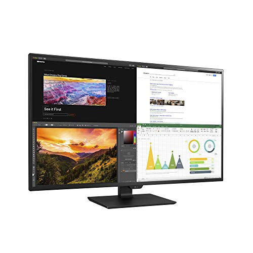LG 43UN700-B 43 Inch Class UltraFine (3840 X 2160) IPS Display with USB Type-C and HDR10, 4 HDMI inputs, Black