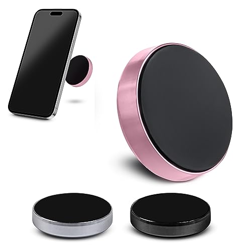 TRUE LINE Automotive Magnetic Phone Mount for Car - Magnetic Car Phone Holder - Magnet Phone Holder for Car, Magnetic Phone Mount for Car, Magnetic Phone Holder with Silicone Pad (Pink)