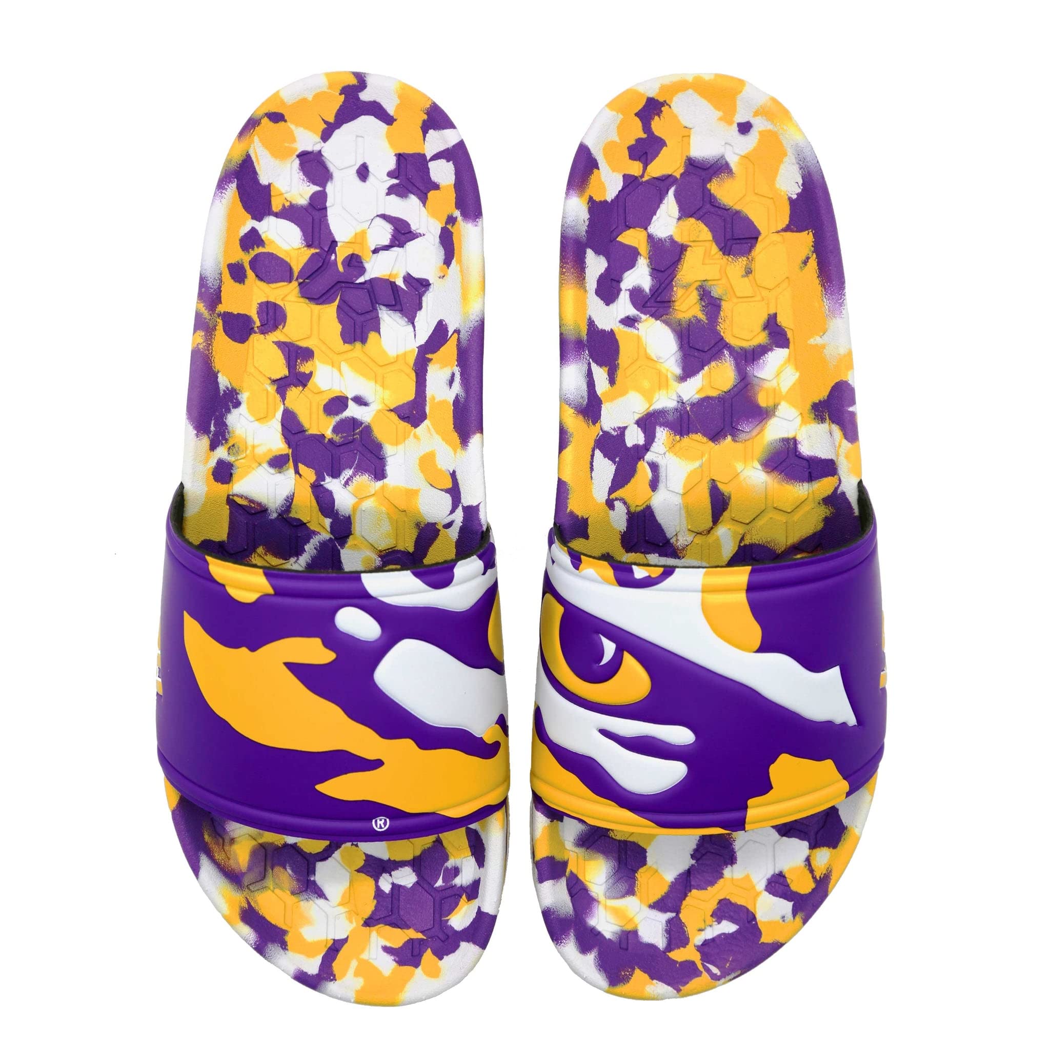 Hype Co Louisiana State University LSU Tigers Slydr Sports Slide Sandal