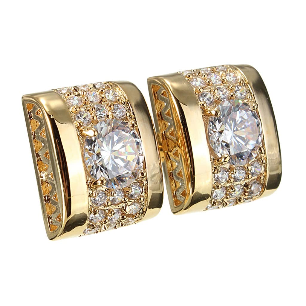 Mens Jewelry Rectangle Brass Shirt Cufflinks Wedding Party Cuff Links Fashion Accessory (Color : A, Size : One Size) (A One Size)