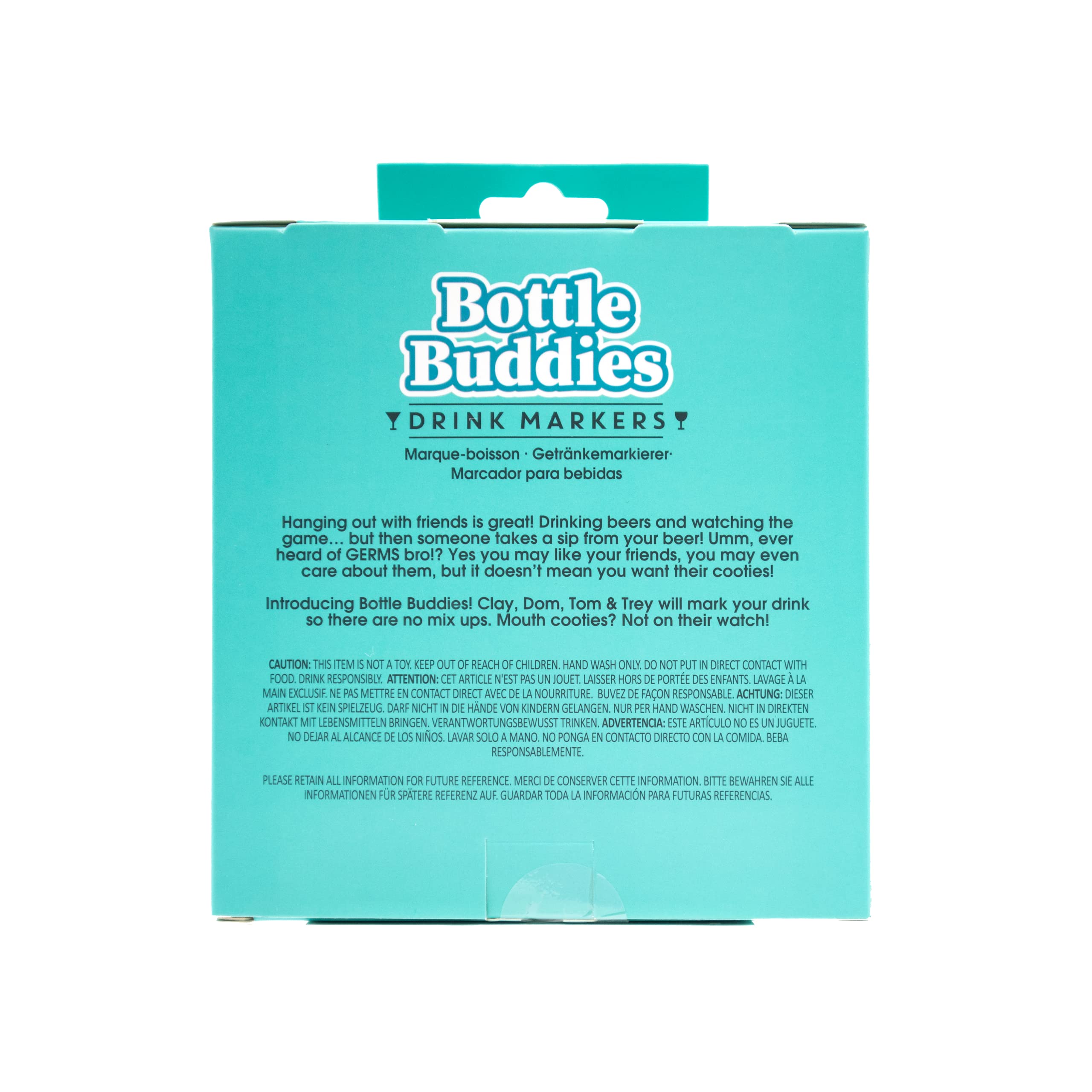 NPW Bottle Buddies (4 Pack) Drink Charm, Multi