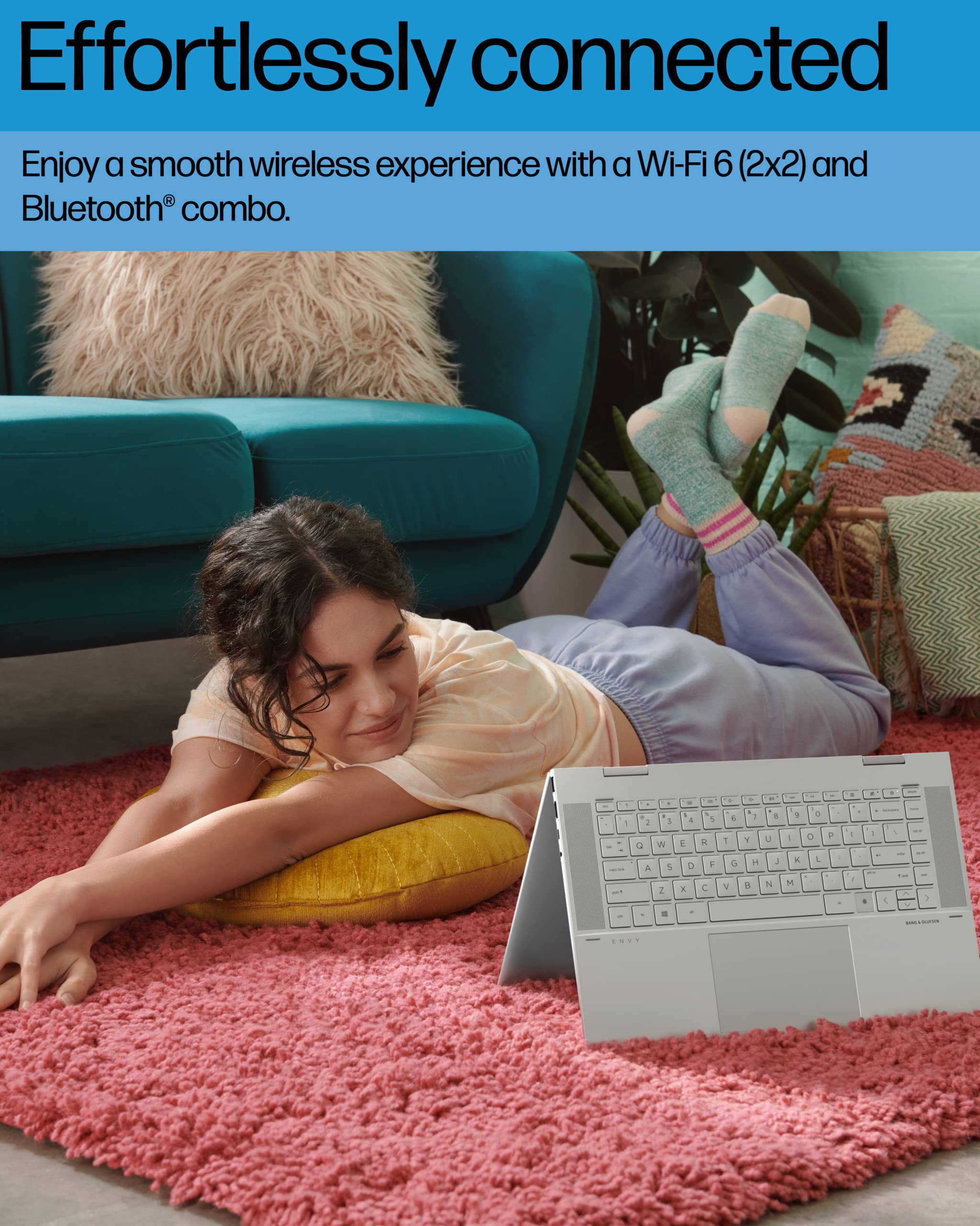 HP Envy 2-in-1 15.6" Touch Screen Laptop | Intel Core i7-1260P Processor | Intel Iris Xe Graphics | 32GB RAM | 1024GB SSD | Backlit Keyboard | Fingerprint | Windows 11 Pro | Bundle with Stylus Pen