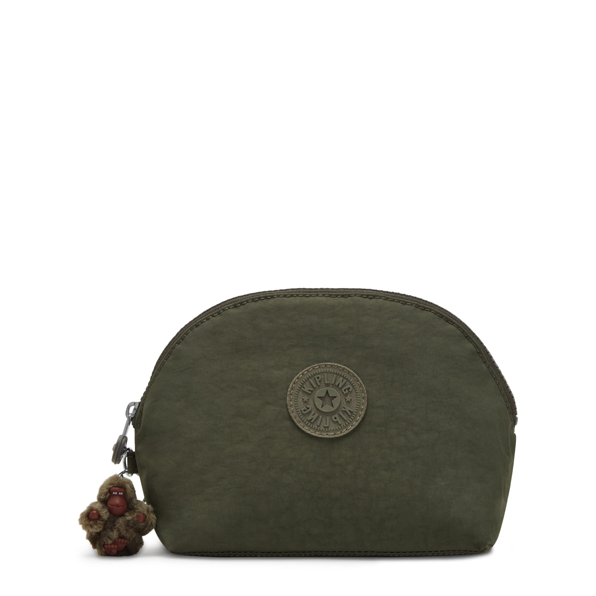 Kipling Womens Women's Zadok Pouch, Lightweight, Organize Accessories, Slip Compartments, Top Zip Closure, Nylon Pouch, Jaded Green Tonal, 8 L x 6.38 H 3.75 D US