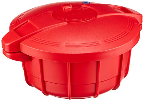 Meyer MPC-2.3IR Microwave Pressure Cooker, 0.6 gal (2.3 L), Polypropylene, Easy Cooking, Time-Saving, Rice Cooking, Italian Red