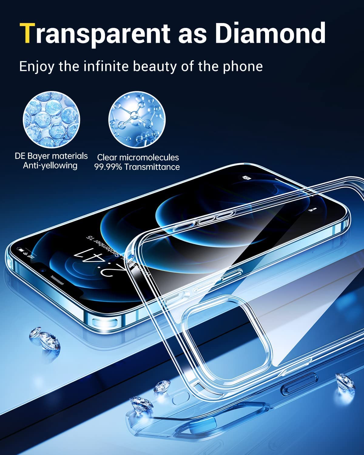 Humixx for Samsung Galaxy S23 Ultra Case Waterproof Transpatent