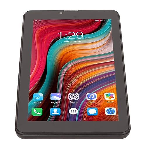 HD Tablet, 4GB 32GB 6000mAh Capacity 7 Inch Tablet 1960x1080 HD Black Octa Core Expandable to 128GB for Android 10.0 for Playing Games (US Plug)