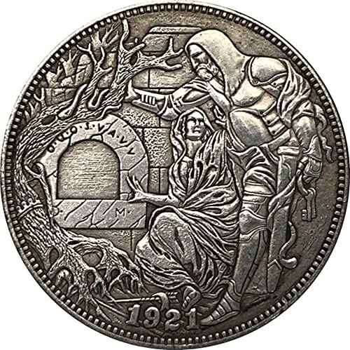 MarshLing Antique Liberty Old Coins Morgan Silver Dollars 1921 Coin Collecting USA Old Original Pre Morgan One Dollar (Silver Old Coin)