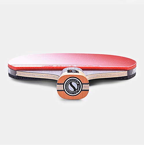 Hewen-Ping Pong Set Professional Pingpong Racket Table Tennis Bat Ping Pong Bat Set with 2 Rackets, 11 Balls and 1 Racket Bag Table Tennis Bat (Size : Short)