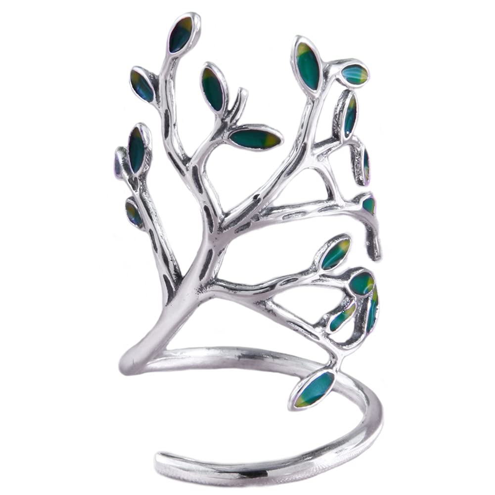 Helen de Lete Innovative The Tree Of Life Sterling Silver Open Ring