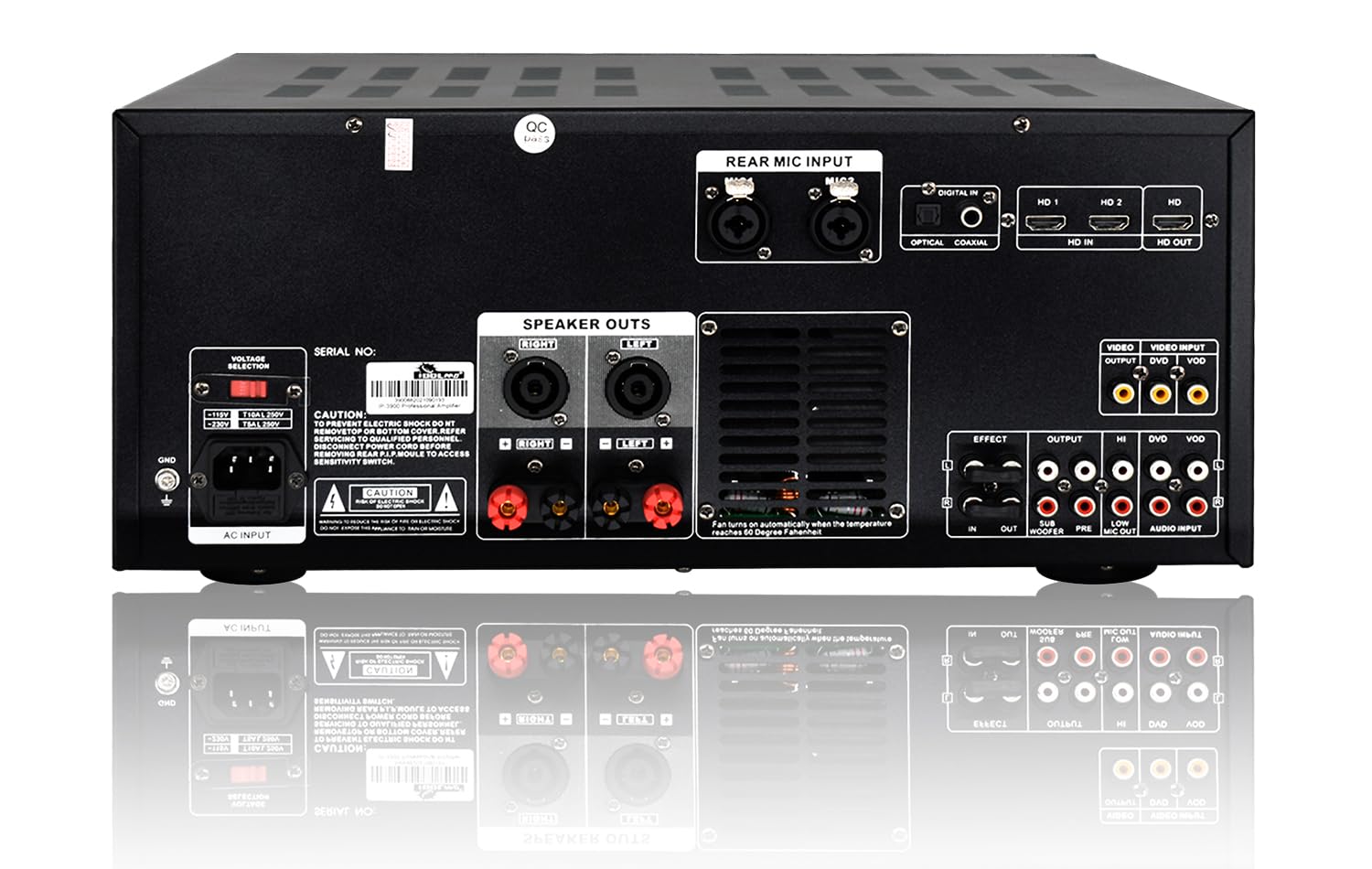 Home Karaoke Package IDOLpro 2600W Karaoke System with Dual Speakers, Dual Smart Wireless Microphone, Mixing Amplifier