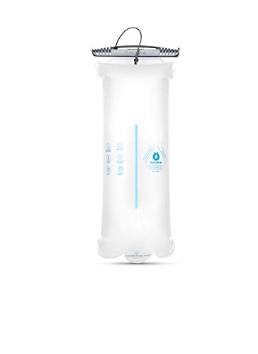 HydraPak Shape-Shift (for 2L or 3L Hydration Packs) Low-Profile Water Bladder/Reservoir for Hydration Backpacks - High Flow Bite Valve, Leak Proof, Fully Reversible, and Dishwasher Safe