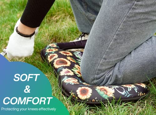 InnoBeta Kneeling Pad with Handle, Kneeling Pad for Gardening, Extra Thick & Soft Memory Foam Cushion, 18.9" x 11" x 1.75", Gardening Gifts, Yellow - I'll Be in The Office