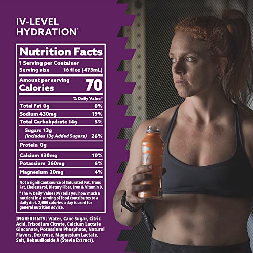 HOIST Premium Military Hydration Electrolyte Drink, Powerful IV-Level Hydration, Clinically Proven Performance Drink, Watermelon, 16 Fl Oz (Pack of 12)