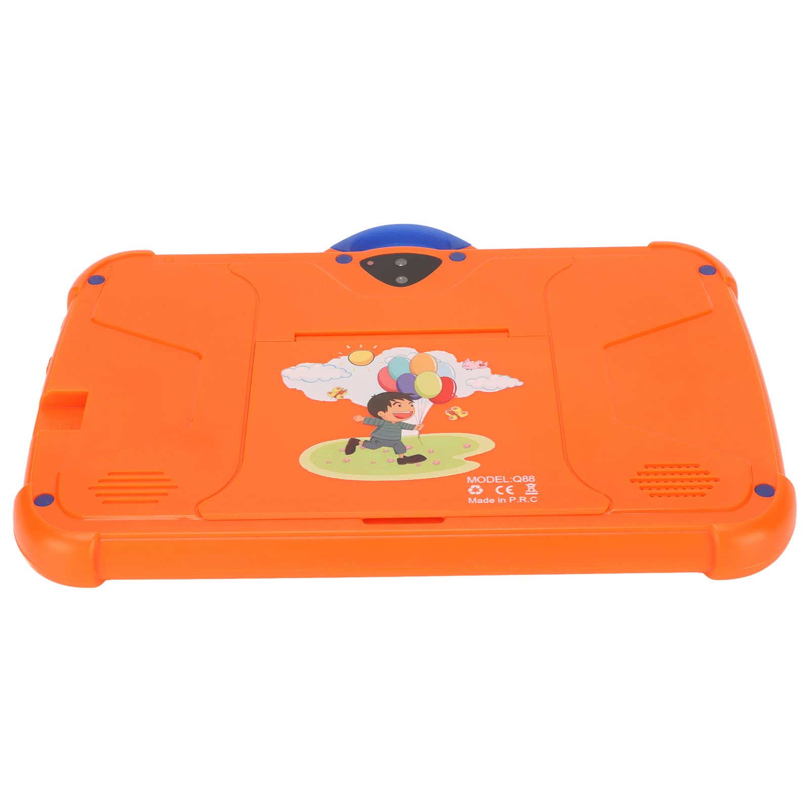 Pomya Kids Tablet,Toddler Tablet,7 Inch Kids Tablet,1GB RAM 8GB ROM, HD Eye Protection Screen Dual Camera Toddler Tablet, Kids Tablet with Stand Protective Case (Orange)