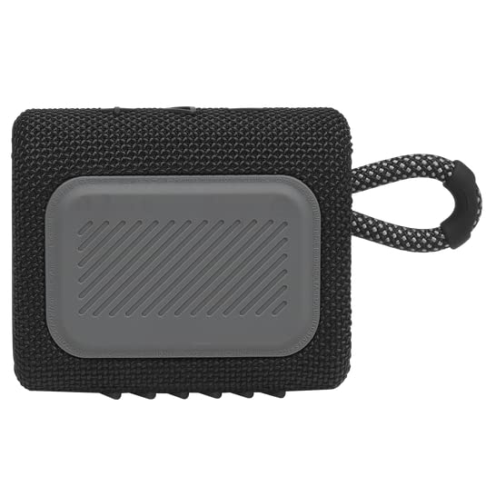 JBL GO 3 Waterproof Ultra Portable Bluetooth Speaker Bundle with gSport Deluxe Hardshell Case (Black)