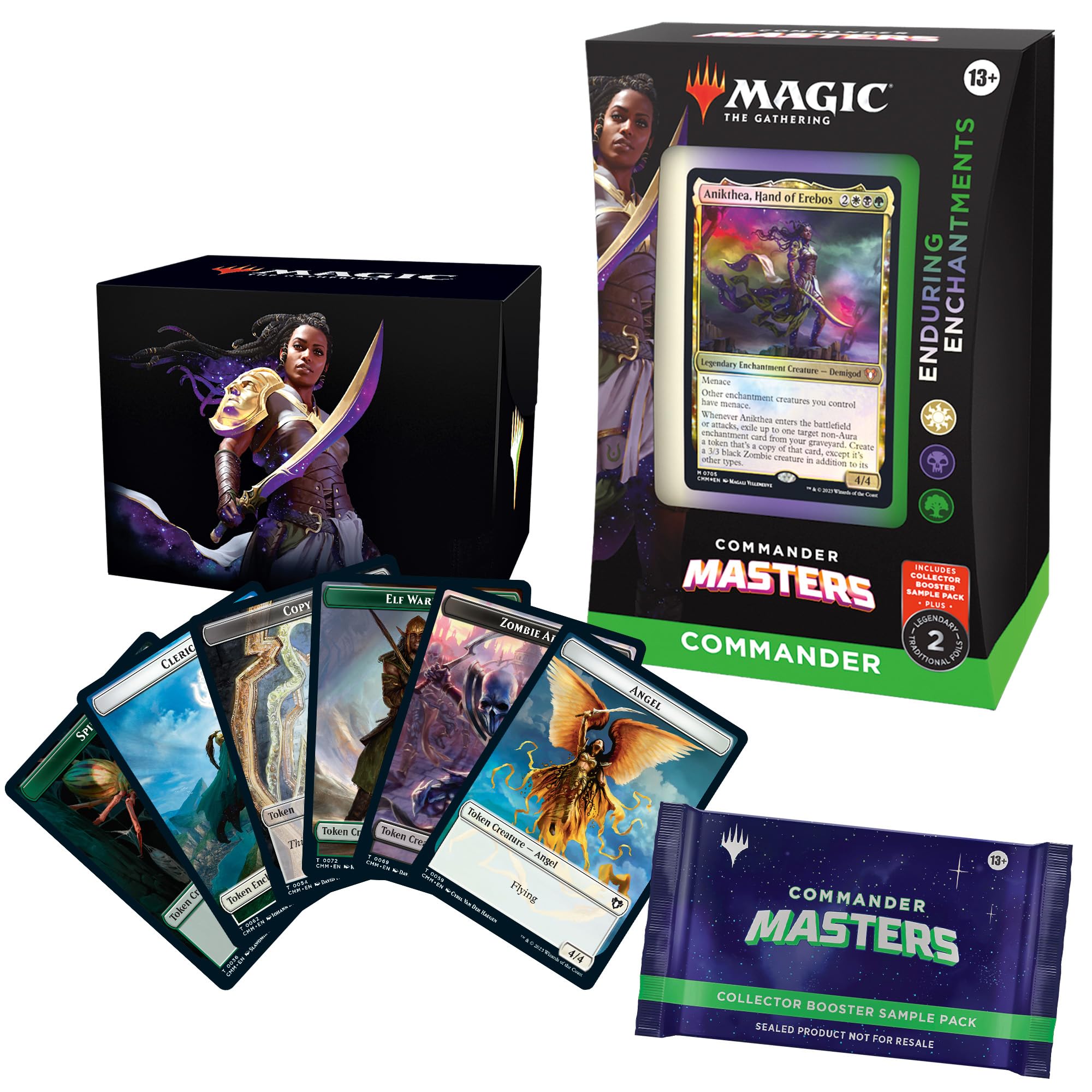 Magic: The Gathering Commander Masters Commander Deck Bundle β Includes Set of 4 Decks (1 Eldrazi Unbound, 1 Enduring Enchantments, 1 Planeswalker Party, and 1 Sliver Swarm)