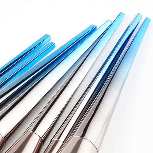 Ponytail Brush Smoother 7pcs Pro Makeup Brushes Set Foundation Powder Eyeshadow Eyeliner Lip Brush Tool Purse Cleaning Ball
