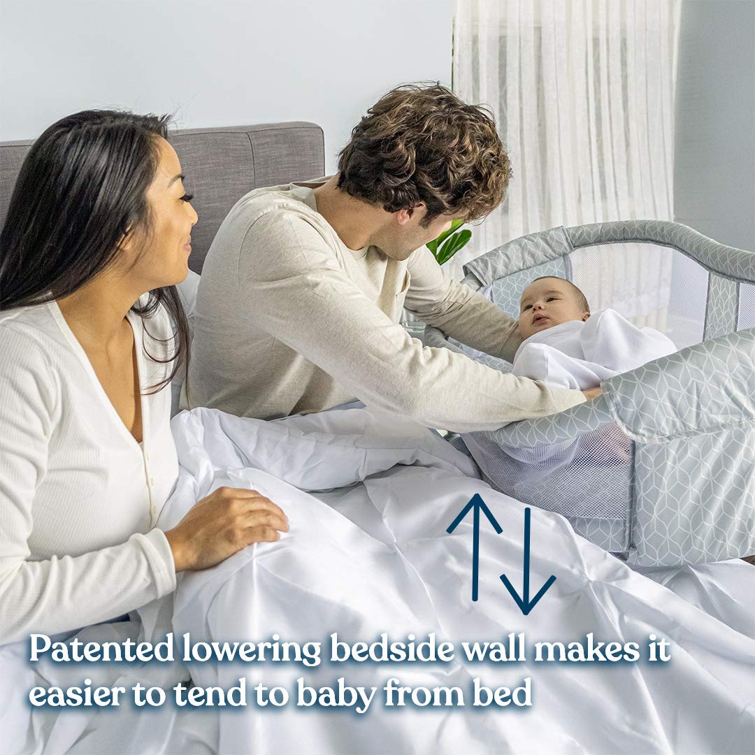 HALO BassiNest Swivel Sleeper, Baby Bassinet, Essentia Series, Morning Mist (Retired)