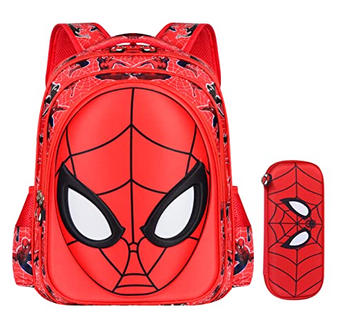 UHOPEMI Waterproof 3D Comic School Backpack for Elementary Students - Lightweight Kids Bookbag Perfect for Boys and Girls