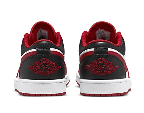 Jordan Mens 1 Low 553558 163 Bulls - Size 11 Black/White/Red