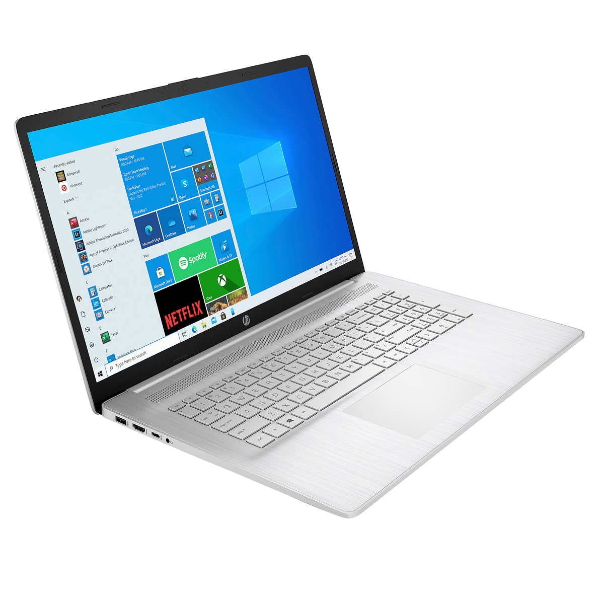 HP 17-CN000 2022 Business Laptop 17.3" FHD IPS 4-Core Intel i3-1125G4 16GB DDR4 512GB SSD Intel UHD Graphics HDMI Wi-Fi 6 Bluetooth Backlit Keyboard Windows 11 Home w/ONT 32GB USB