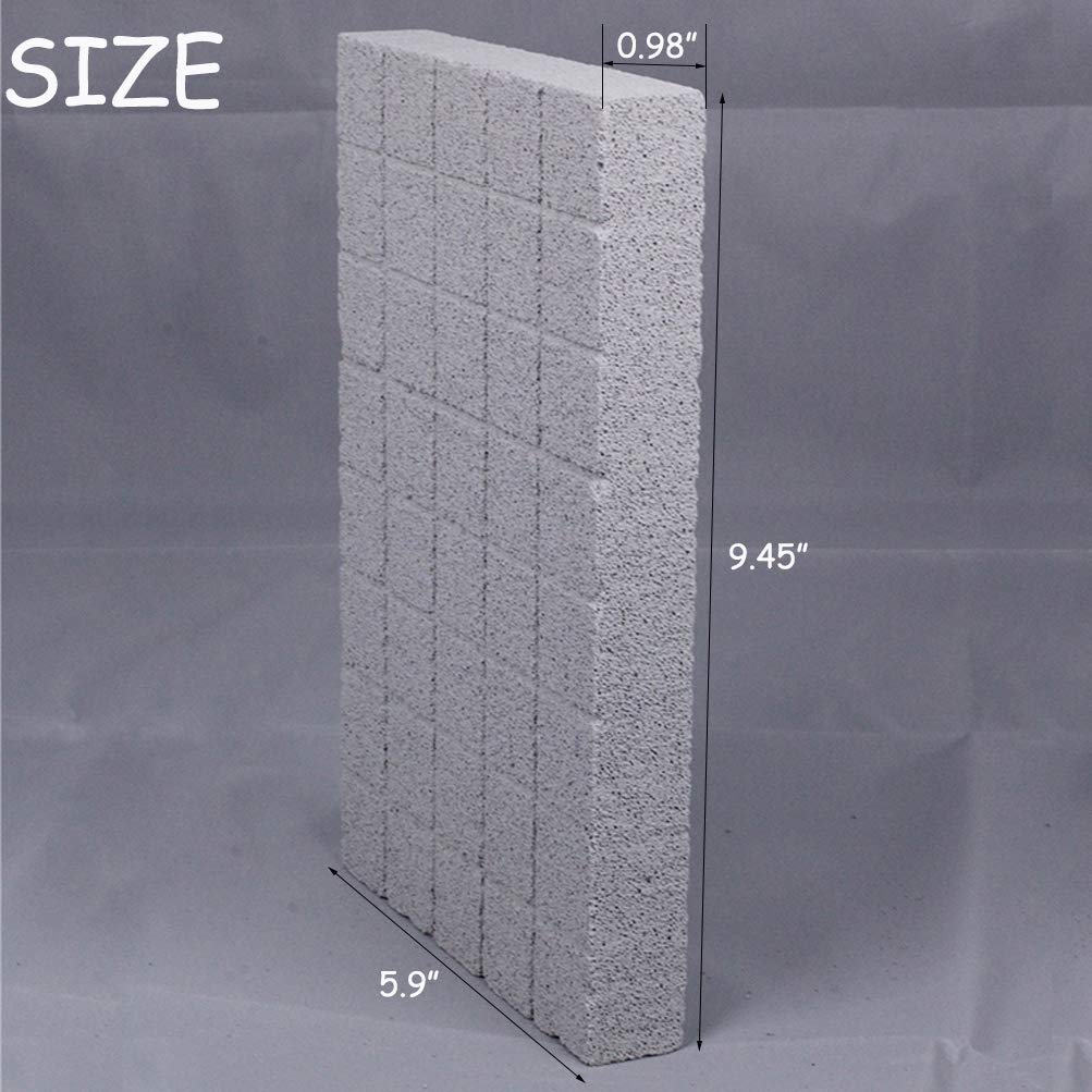 Hamiledyi 4PCS Rabbit Scratching Pad Bunny Scratch Board Grinding Claw Pad Small Animal Foot Pads Lava Grinding Teeth Stone Chew Toy for Rabbit Guinea Pig Rat Gerbil Chinchilla Cage Accessories
