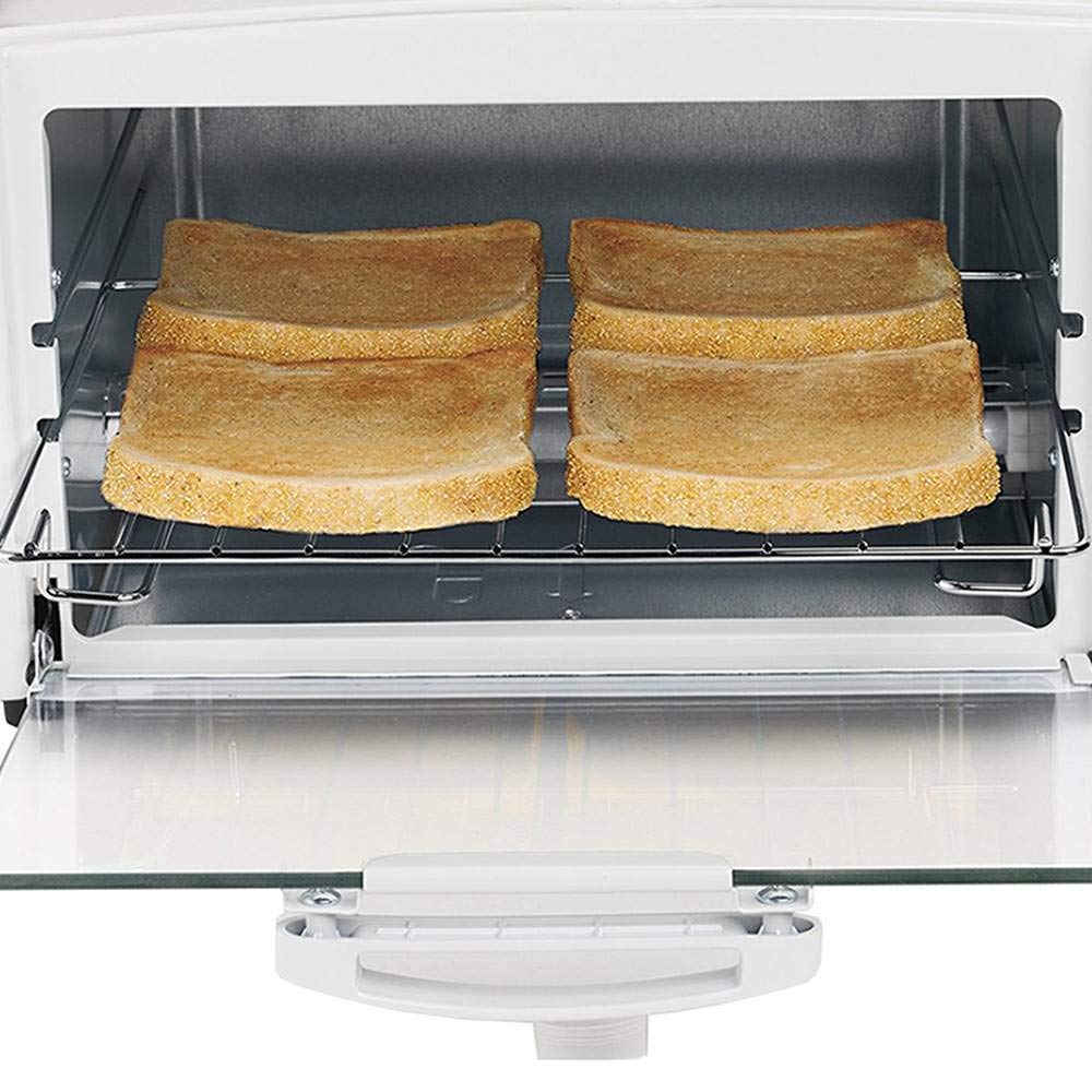 Hamilton Beach White Proctor Silex 4 Slice Toaster Oven Broiler
