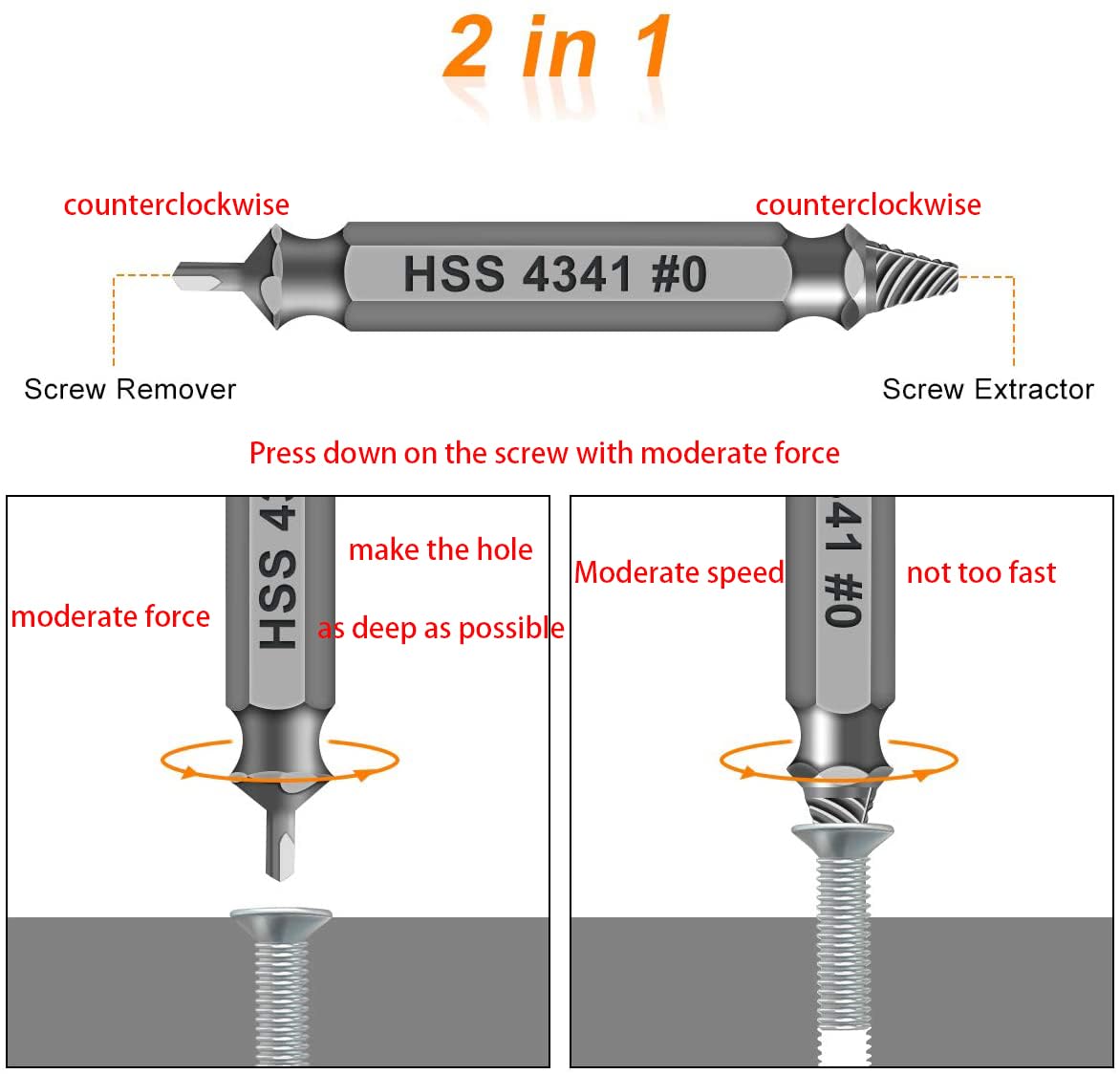 Gifts for Men,Damaged Screw Extractor Set-Christmas Stocking Stuffers for Adults Men Him,Mens Gifts,Husband,Stripped Screws Nuts & Bolts Drill Bit Tools for Easy Removal of Rusty Broken Hardware Gifts
