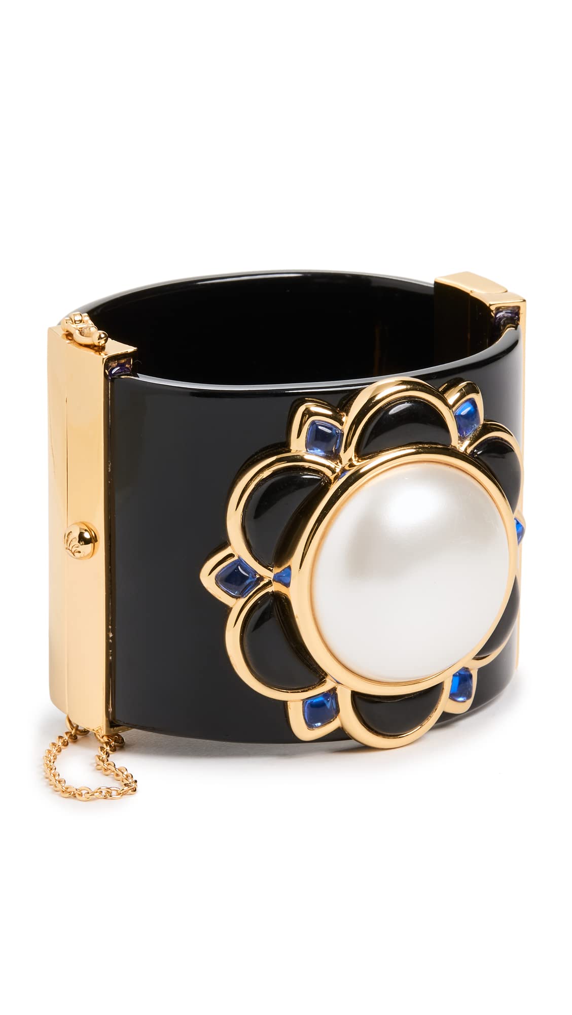 Lele Sadoughi Women's 14k Pearl Eva Cuff, Midnight Pearl, Black, One Size